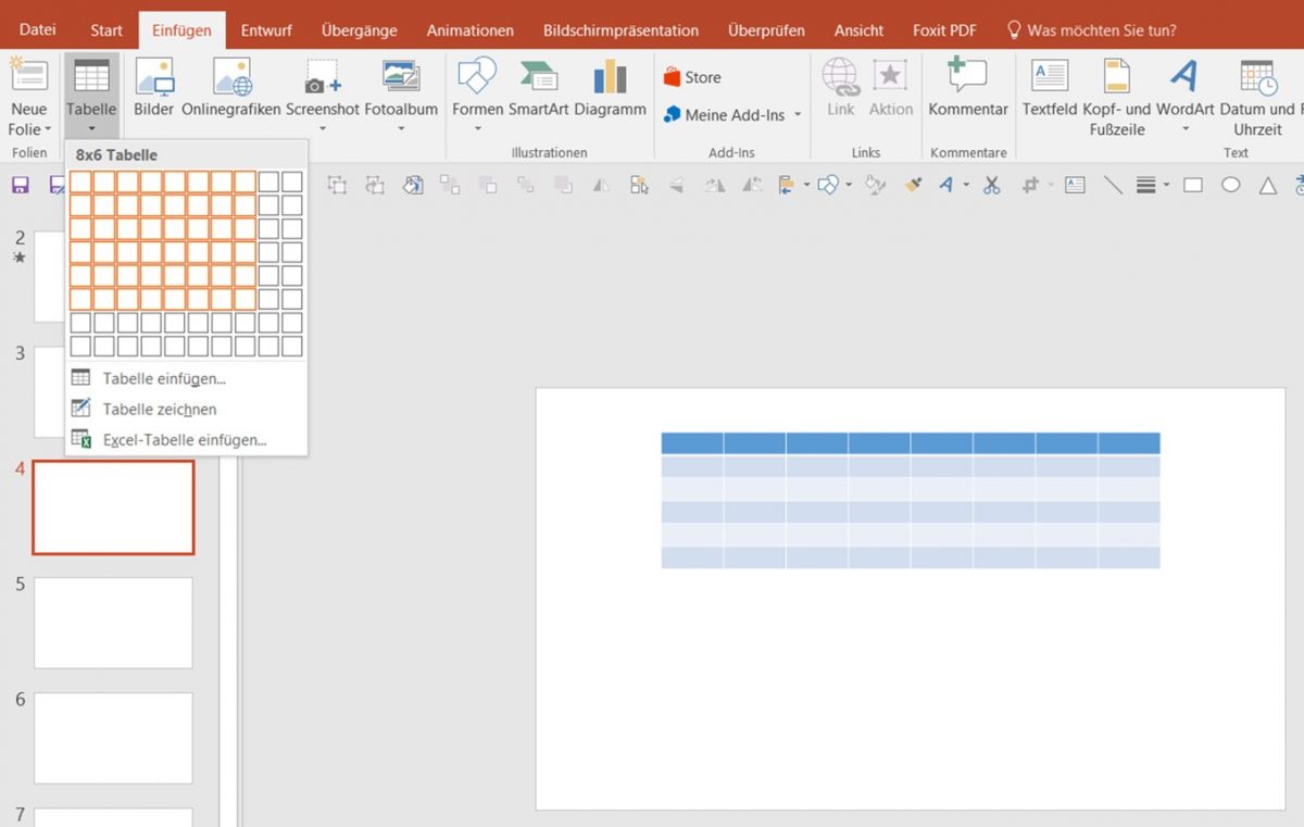 Excel-Tabellen in PowerPoint - Teil 1/2